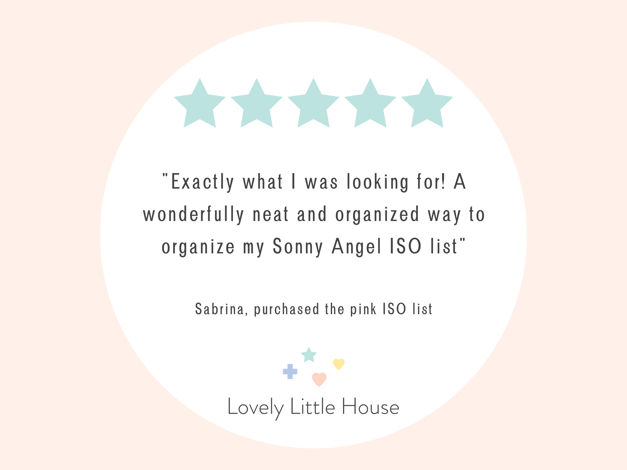 ISO List Template - Rainbow – Lovely Little House