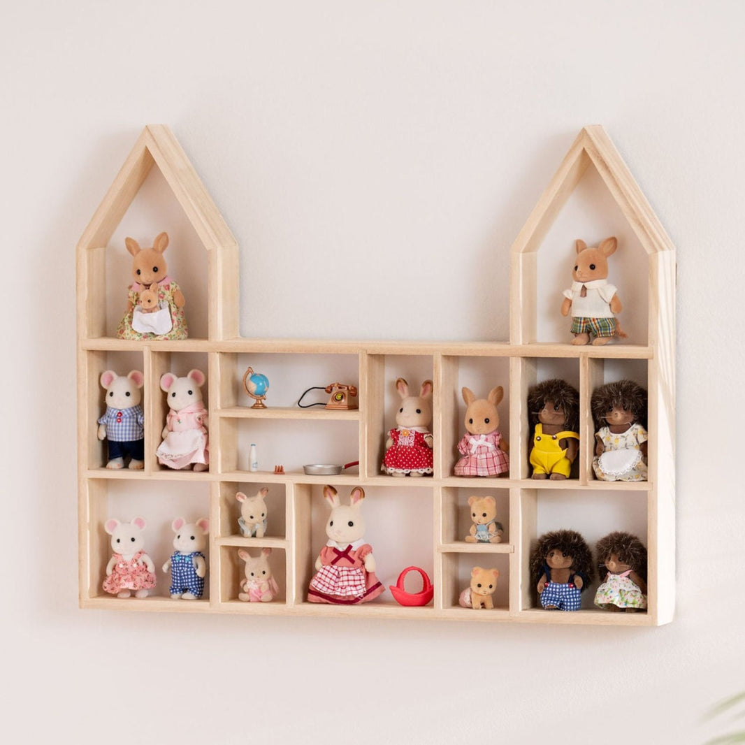 Castle Shaped Wooden Toy Display Shelf – Lovely Little House