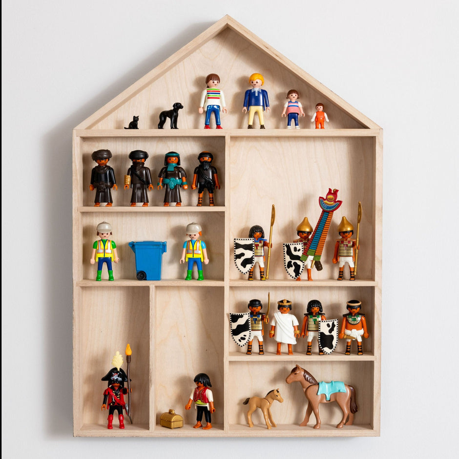 House Shaped Wooden Toy Display Shelf – Lovely Little House